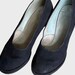 CC41 1940's Black Suede Court Shoes Size UK 4 - Etsy