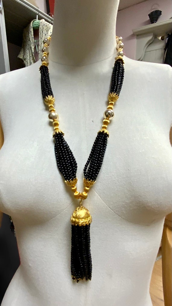 Eva Scheel Of Toronto, 1920's Revival Sautoir Necklac… - Gem