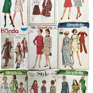 1960/70’s. Vintage Dressmaking Patterns. Complete With Instructions ...