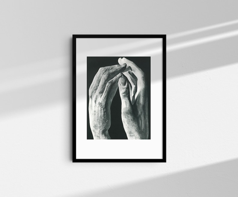 Rodin's the Thinker Print: Minimalist Art (digital Download) - Etsy