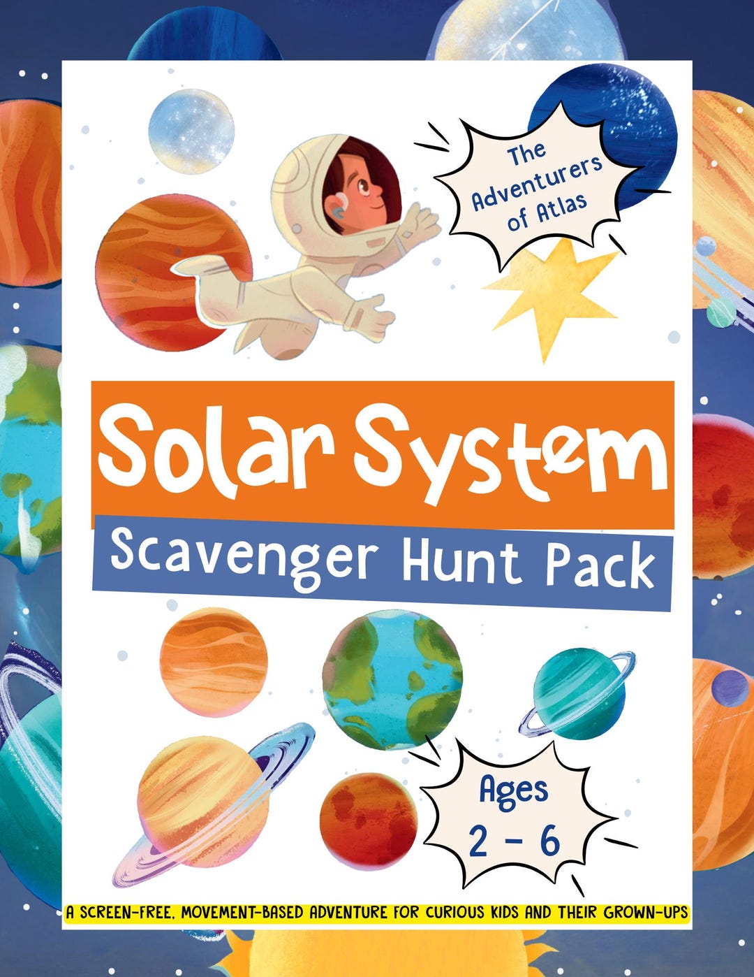 Solar System Exploration Scavenger Hunt for Kids | Family Space ...