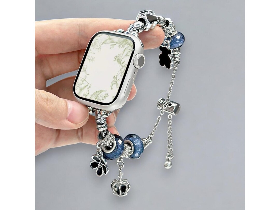 Bling Metal Strap for Apple Watch, Women Bracelet Iwatch Series 9 8 7 6 ...