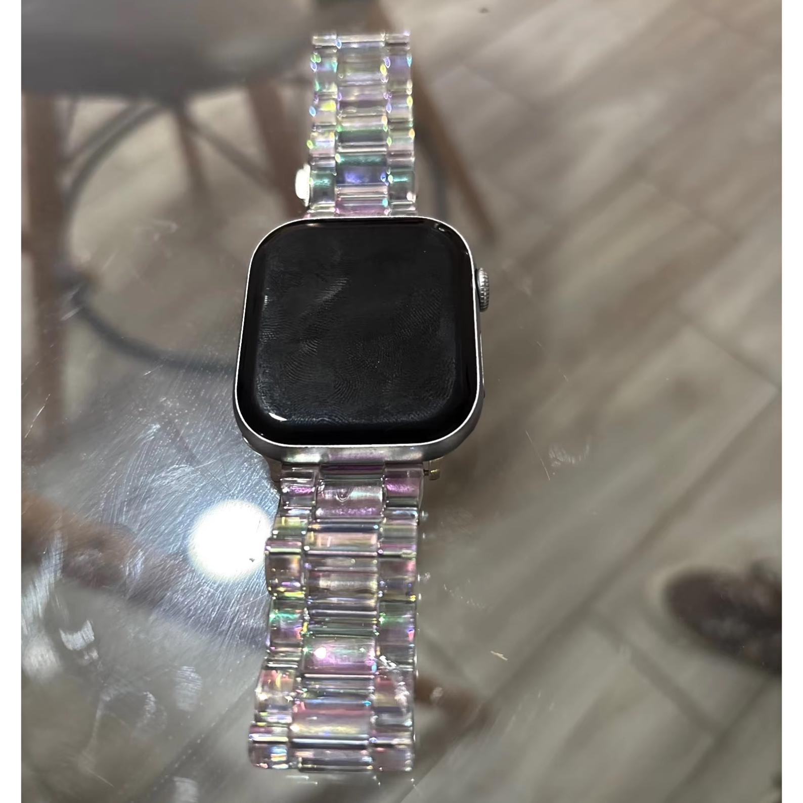 Transparent Apple Watch Band, Clear Strap Bracelet for 38mm 40mm 41mm ...