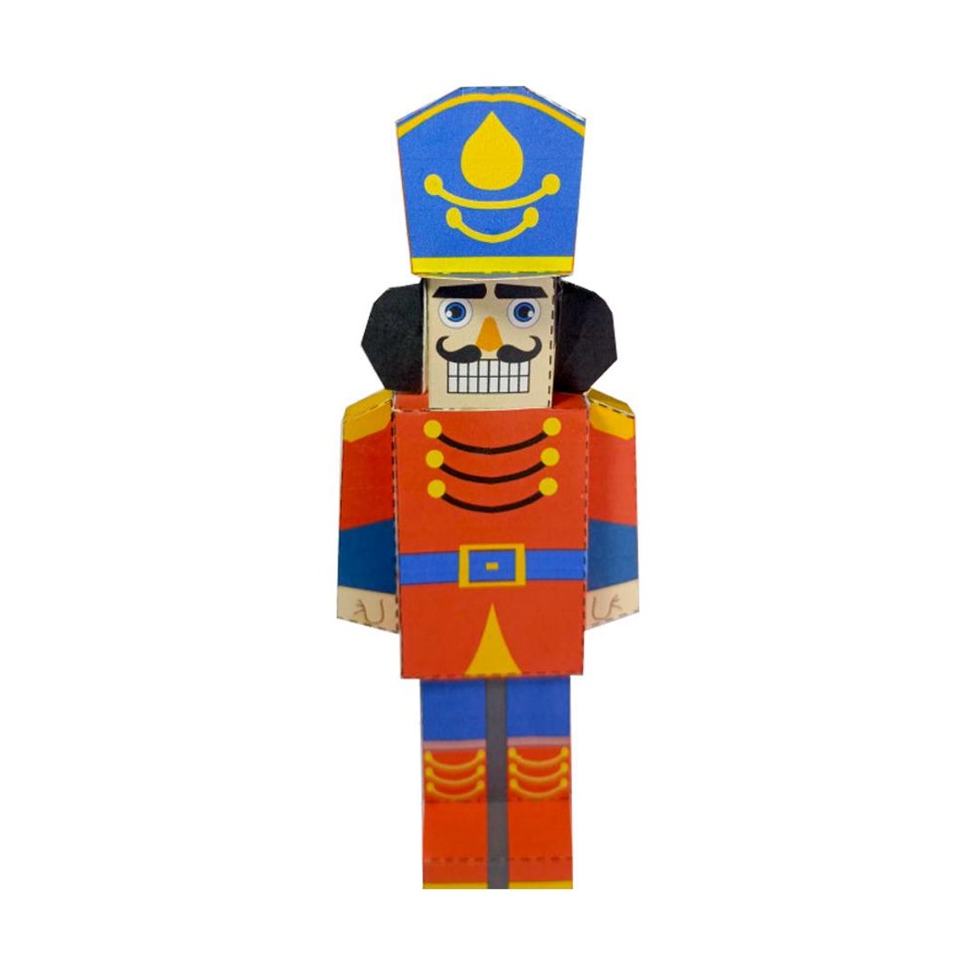 Christmas Nutcracker Printable 3D DIY Paper Toy - Etsy