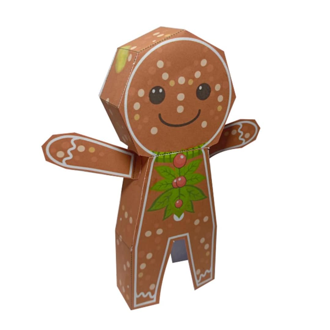 Ginger Man Printable 3D DIY Paper Toy - Etsy