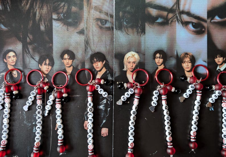 Skz Skzoo Bias Beaded Keychains - Etsy