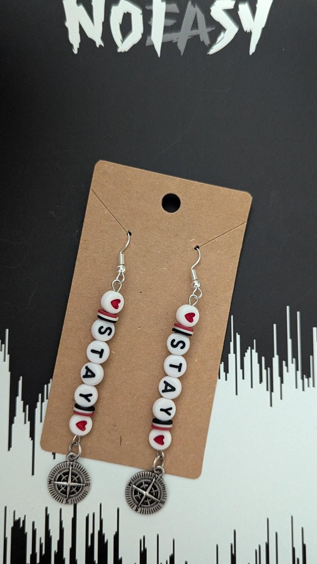 Skz Stay Compass Earrings - Etsy