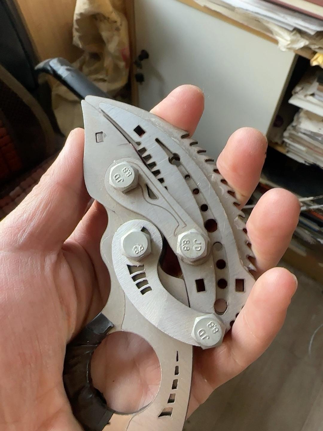 Retractable Karambit Knife Laser Cutting File – DIY Karambit Knife ...