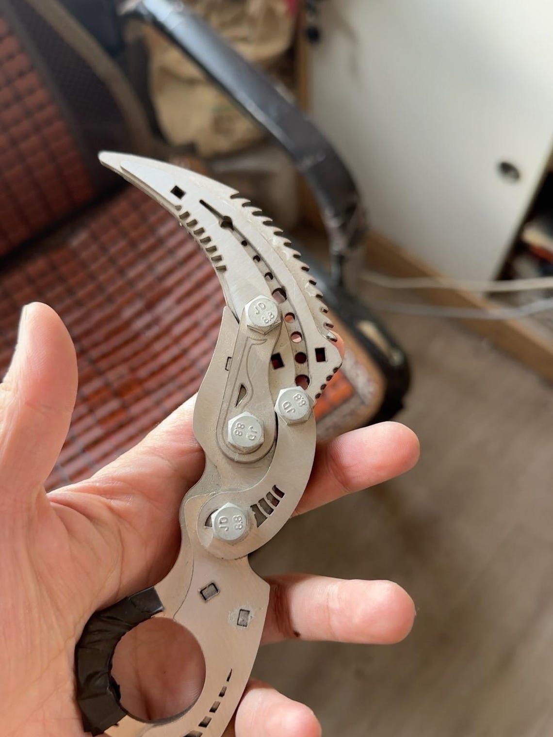 Retractable Karambit Knife Laser Cutting File – DIY Karambit Knife ...