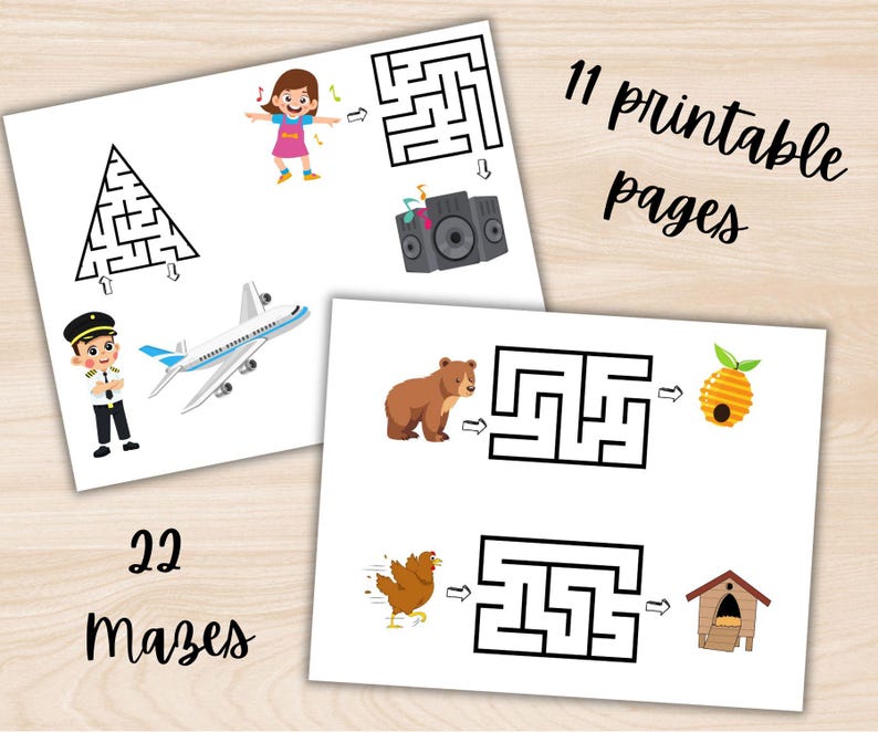22 Printable Toddler Mazes - Super Easy, Simple Mazes for 2 to 4-year ...