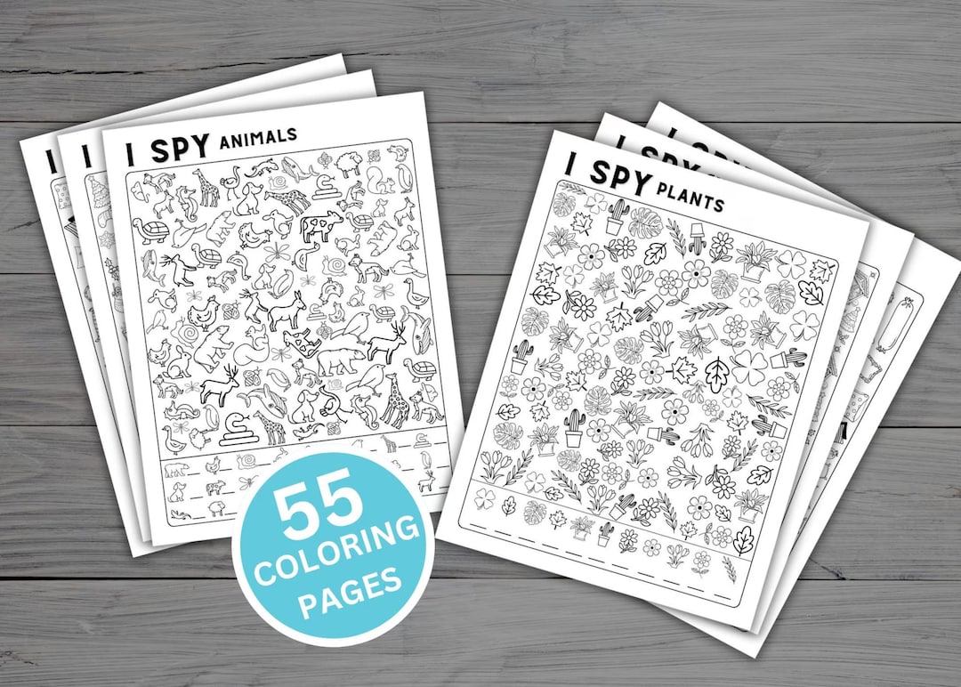 55 I Spy Printable Coloring Pages, I Spy Coloring Pages, I Spy Holidays ...