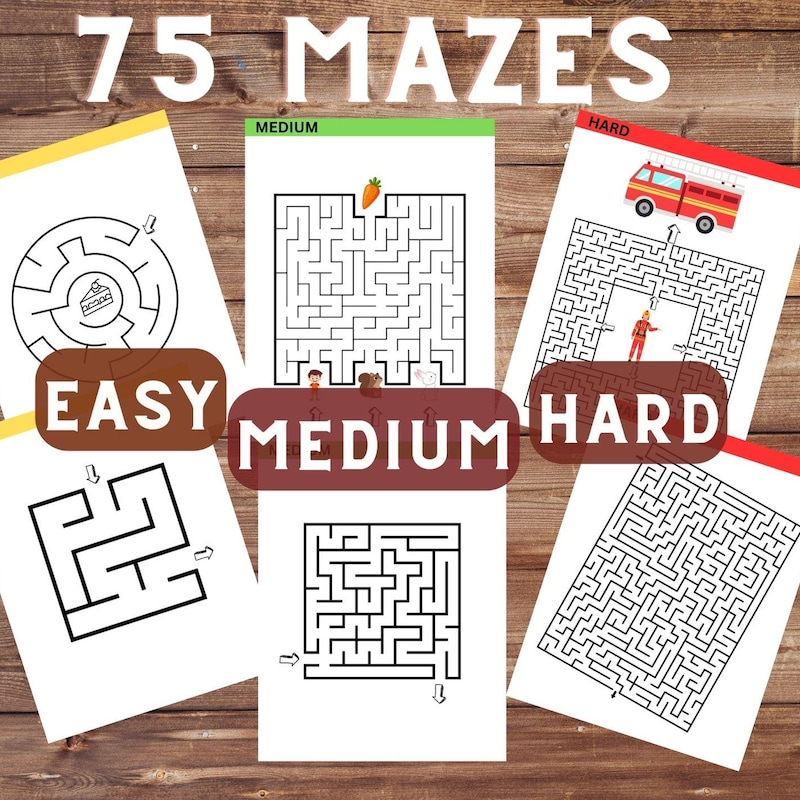 Mazes 3rd Grade - Etsy