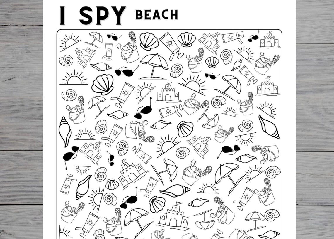 55 I Spy Printable Coloring Pages, I Spy Coloring Pages, I Spy Holidays ...