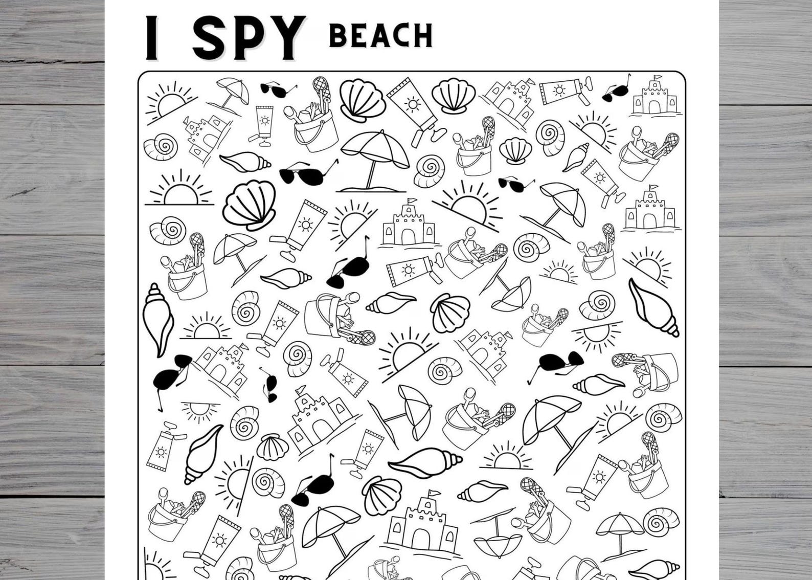 55 I Spy Printable Coloring Pages, I Spy Coloring Pages, I Spy Holidays ...
