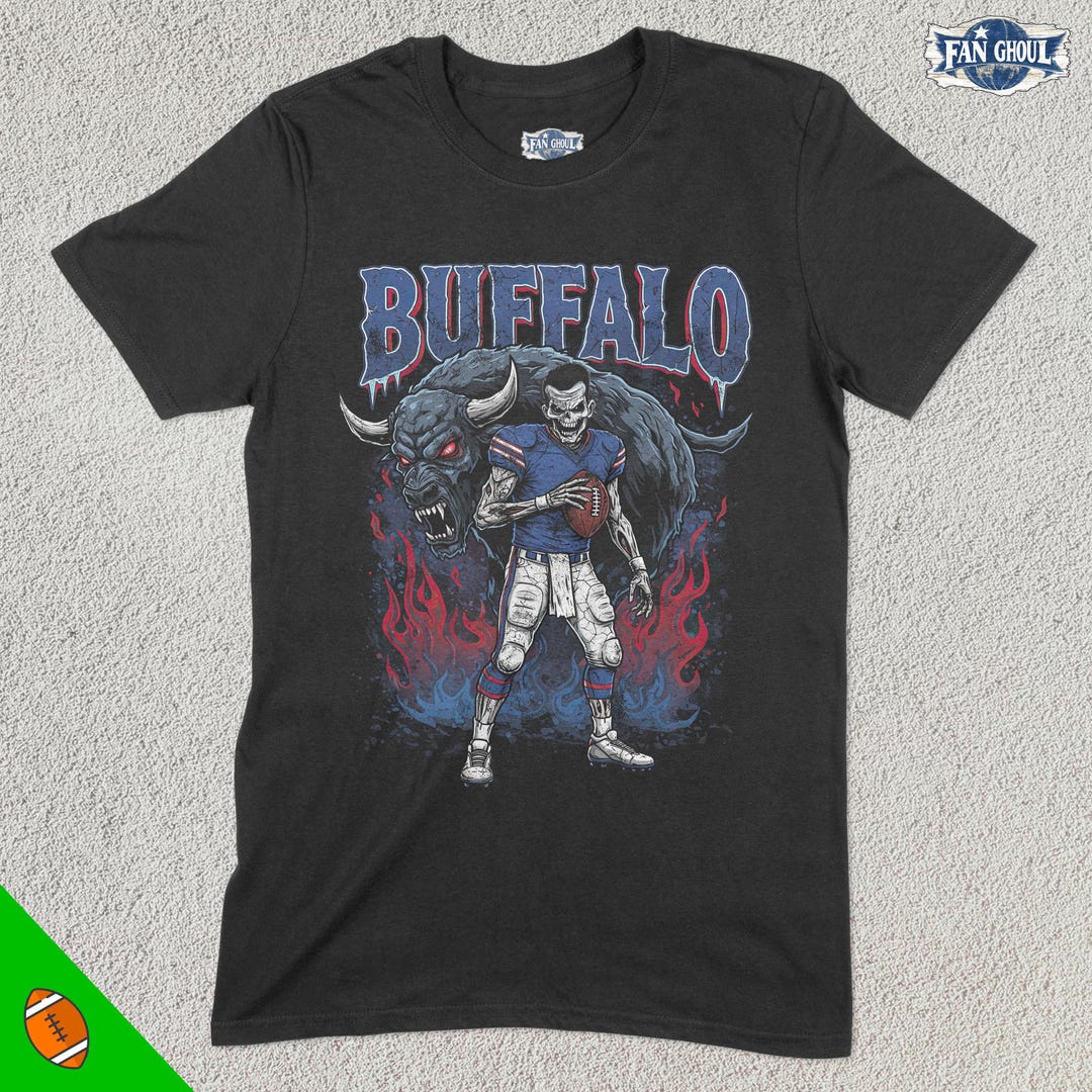 Buffalo Football Shirt, American Team Sports Tee, US Sports Clothing ...