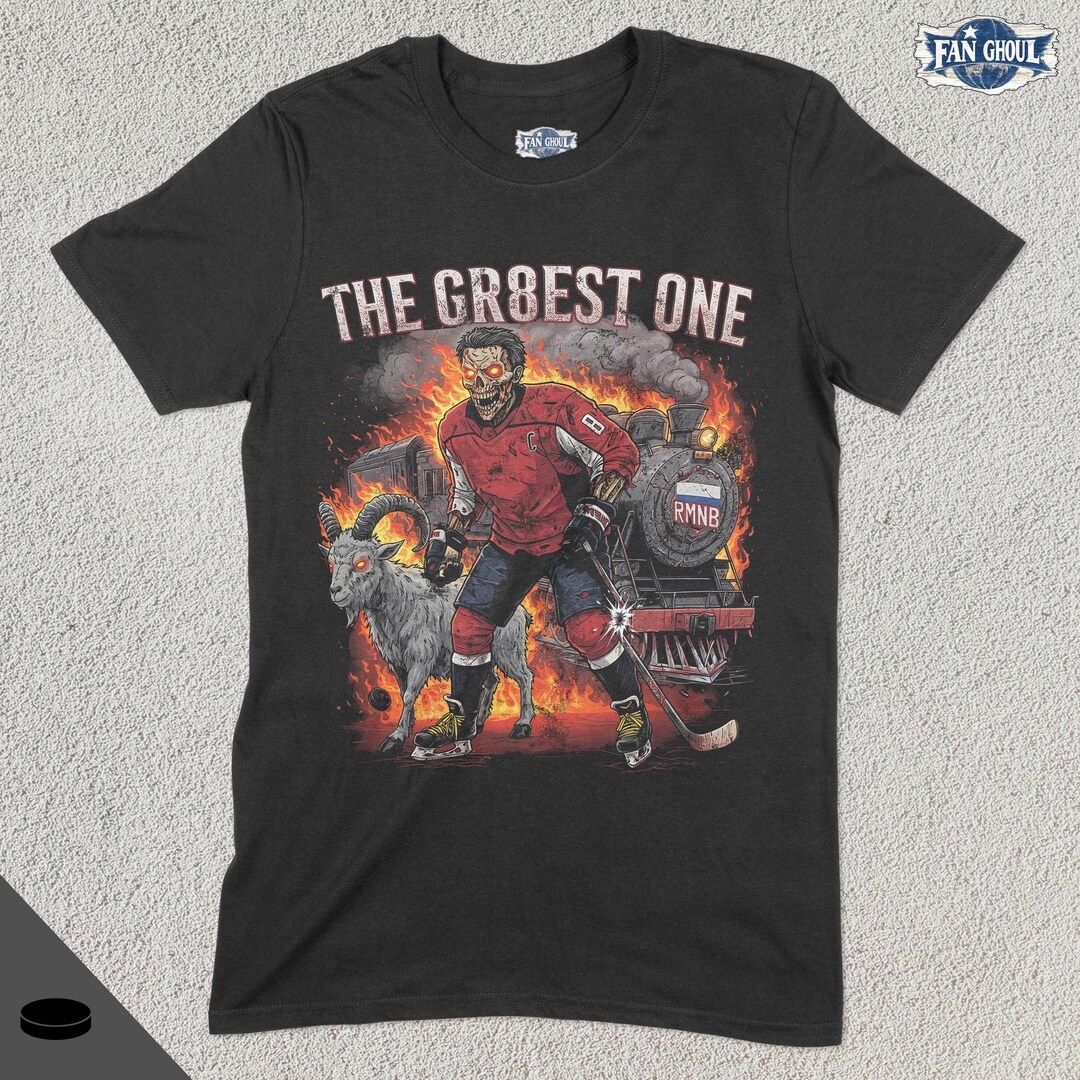 Ovechkin Hockey Shirt, Retro Team Sports Tee, US Sports Clothing ...