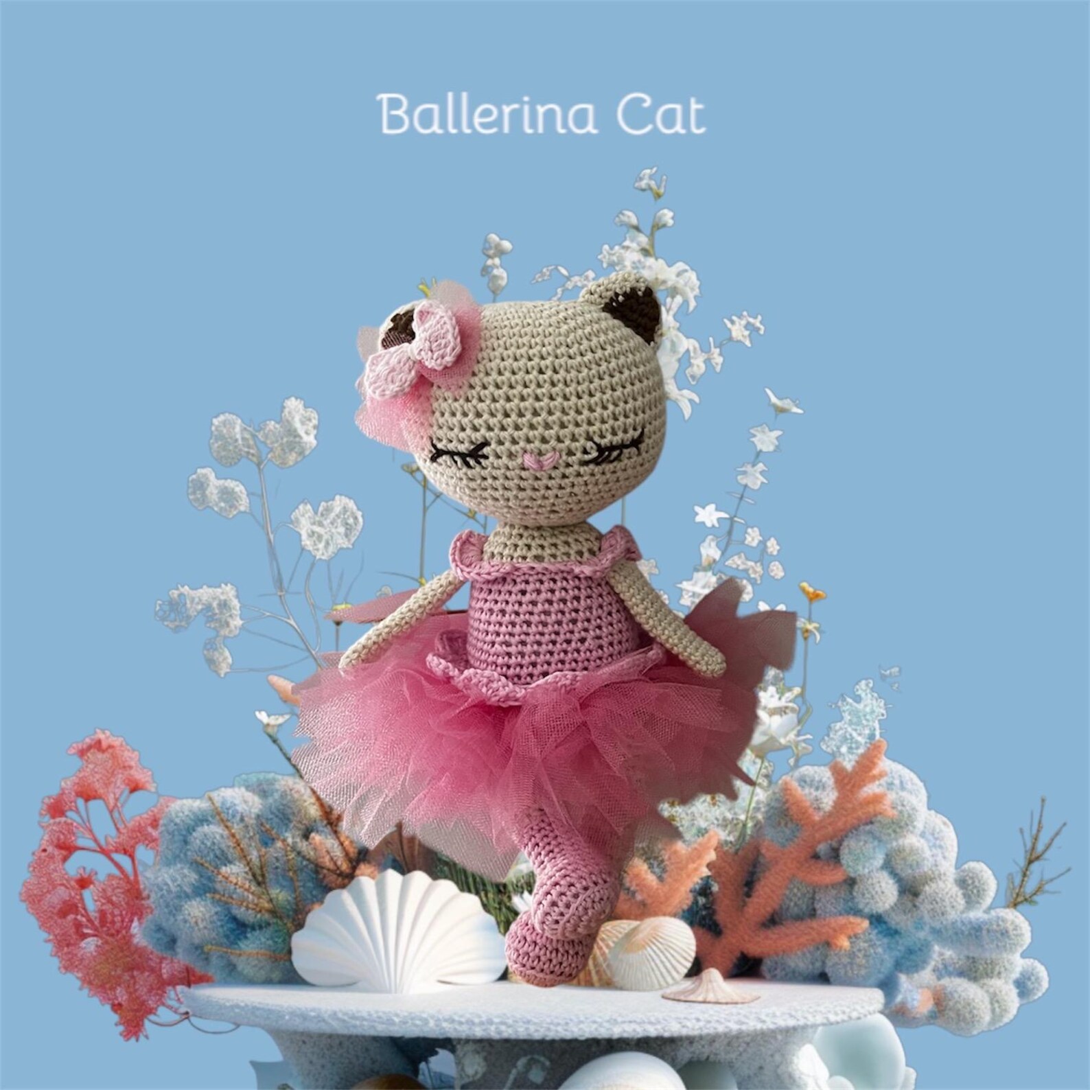 Crochet Cat Pattern Amigurumi Ballerina Cat Pattern Crochet Dancing Cat ...