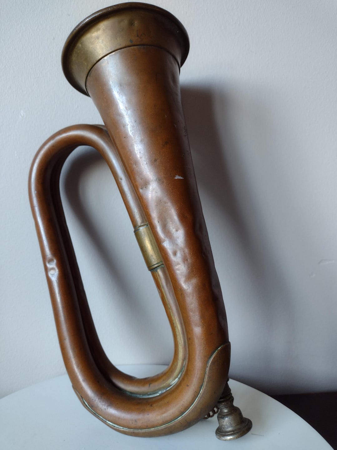 John Grey & Sons London Copper Brass Metal Bugle - Etsy UK