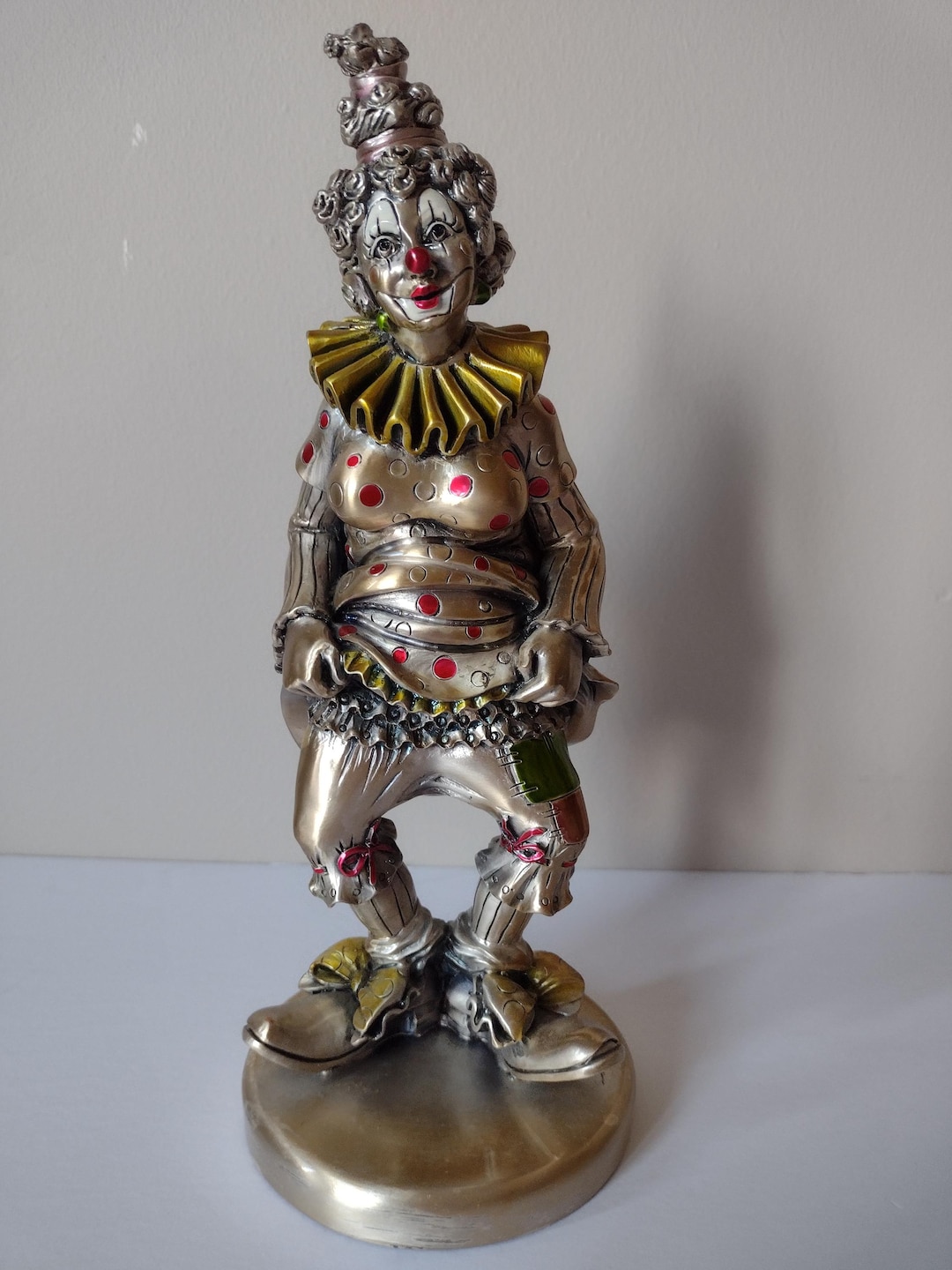 MIDA Barbieri Italy Silver Clown Woman Stature - Etsy