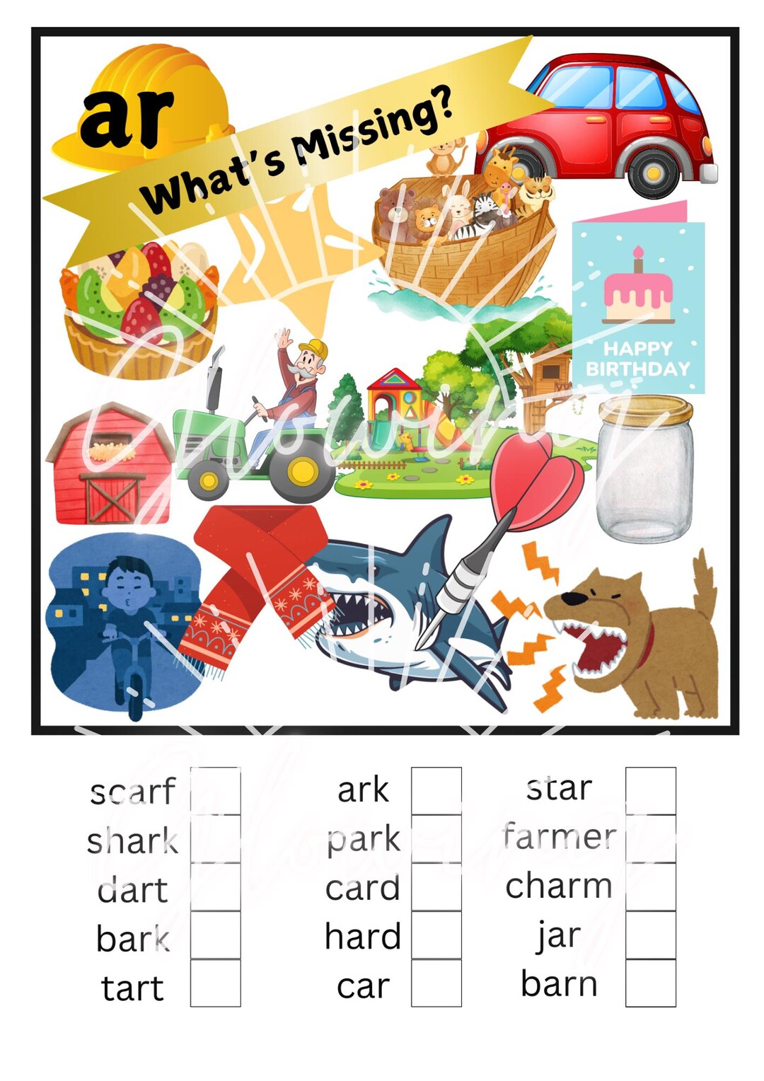 Phonics Reading Activity What's Missing Game for Phase 3 Sounds - Etsy