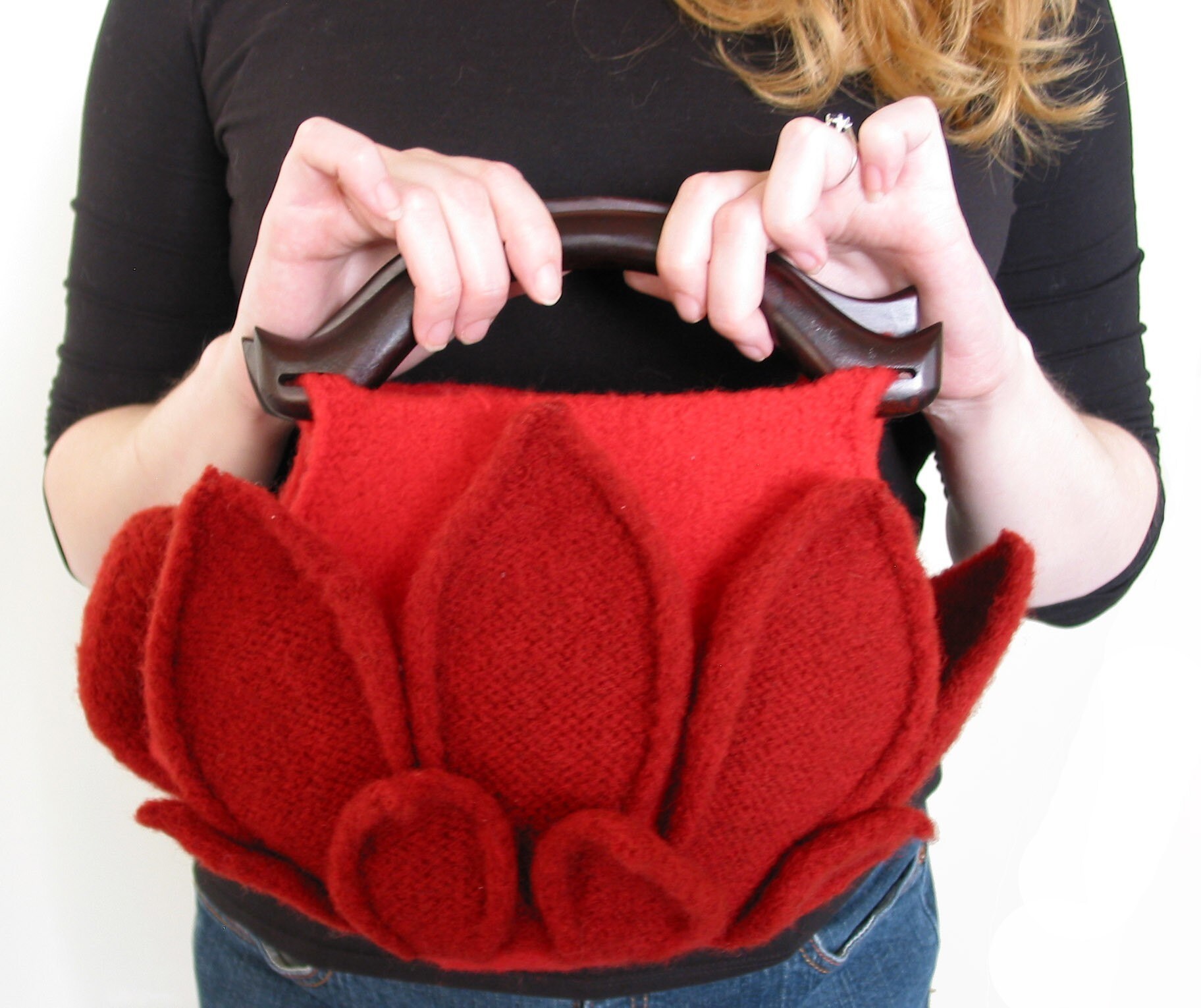 Red Lotus Felted Bag Pattern - Etsy