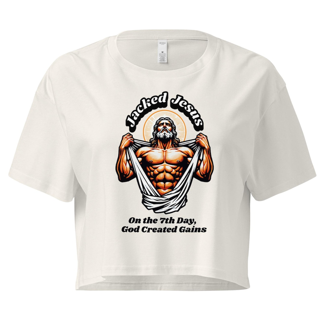 Jacked Jesus Crop Top - Etsy