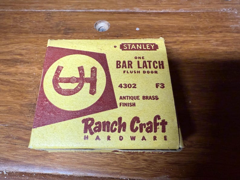 Stanley Ranch Craft Hardware Bar Latch Antique Brass Finish - Etsy