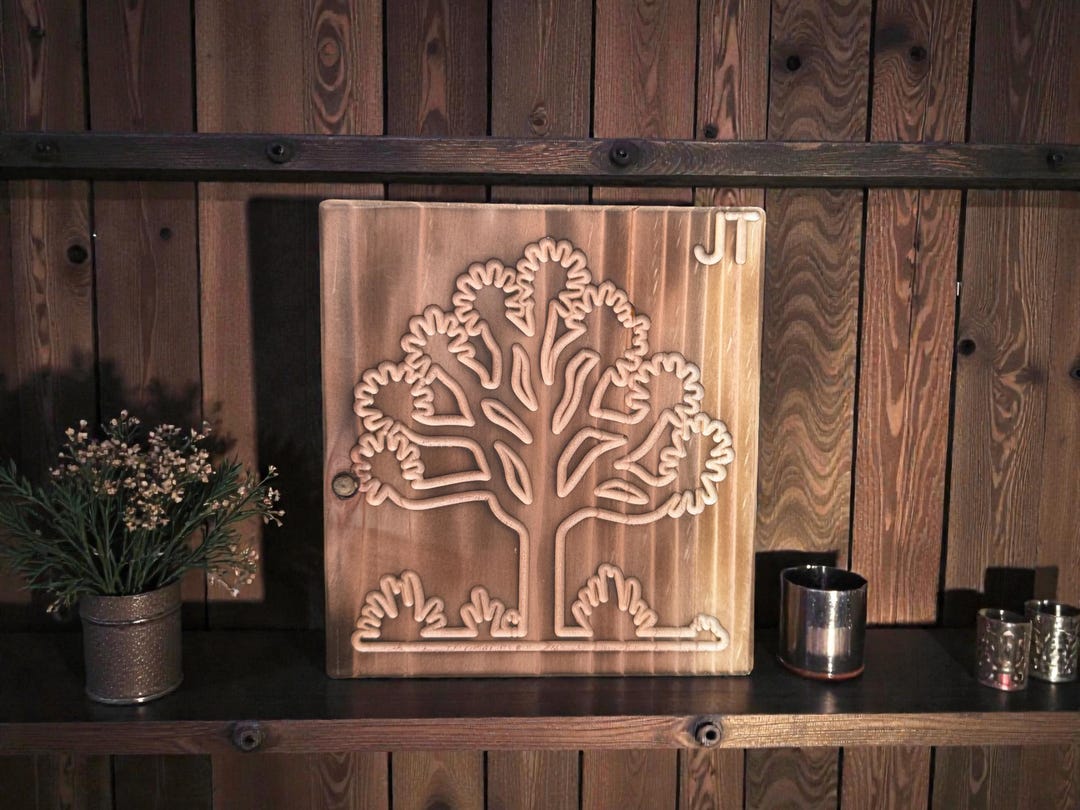 Rustic Joshua Tree Wood Wall Art - Etsy