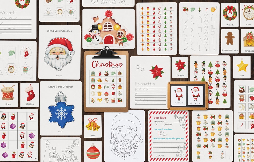 Christmas Activity Bundle Holiday Learning Pack Kids Christmas ...