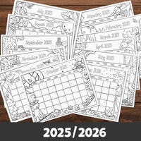 July 2025 Coloring Calendar, Printable July Calendar Activity, Monthly ...