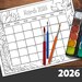 Kids Coloring Calendar 2025 | Monthly Planner With Holiday-themed ...