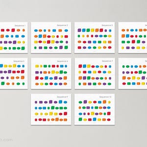 Lacing Beads Pattern Cards: Montessori Fine Motor Skills Activity ...