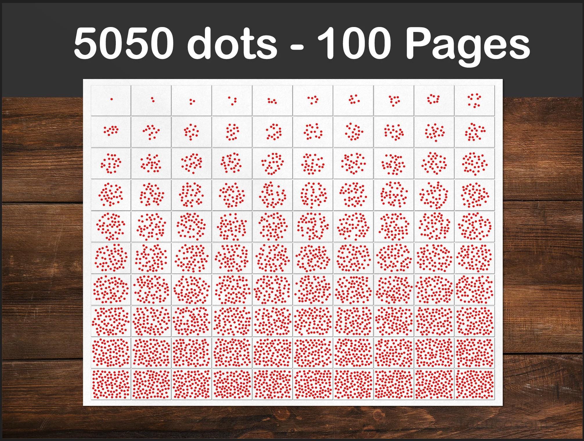Glenn Doman Math Flashcards: Red Dot Number Cards (PDF) - Etsy