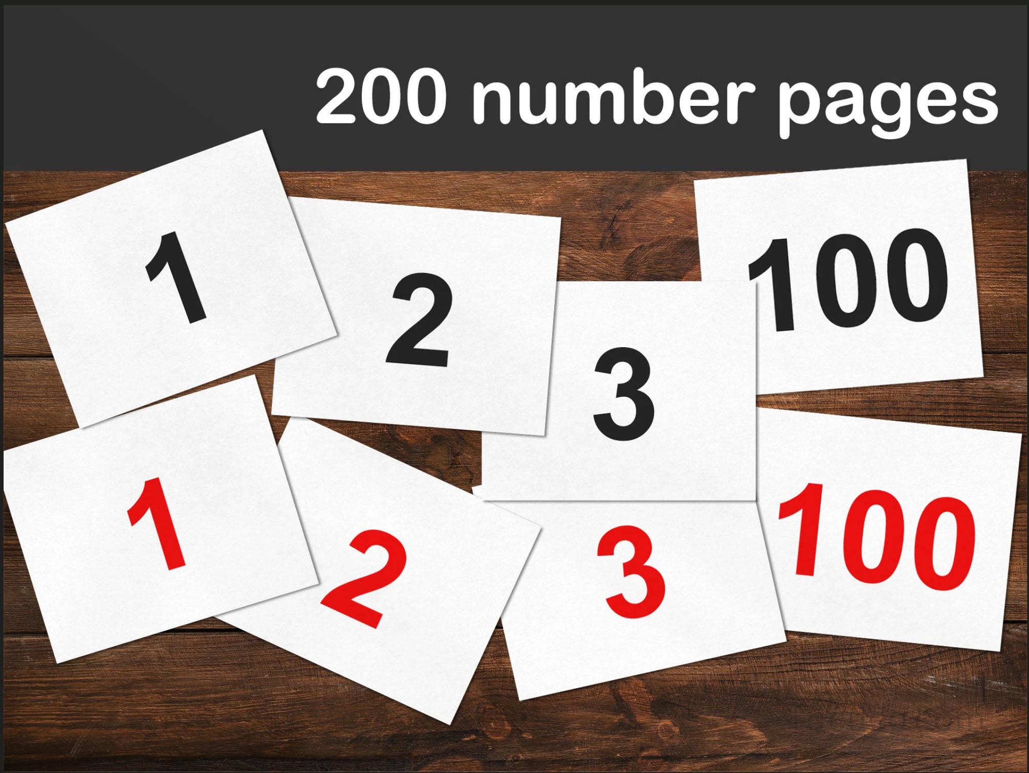 Glenn Doman Math Flashcards: Red Dot Number Cards (PDF) - Etsy