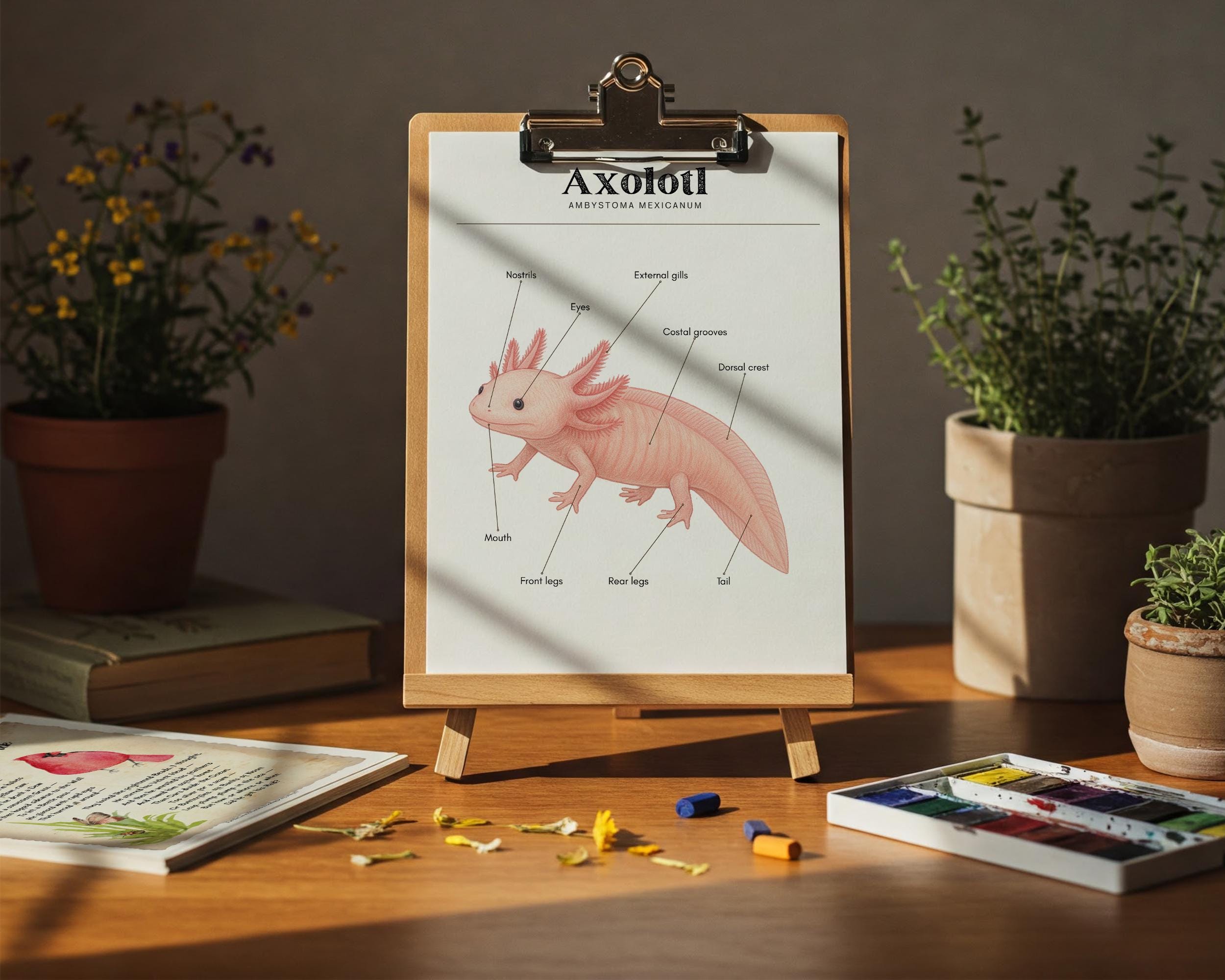 Axolotl Unit Study: Printable PDF, Life Cycle & Anatomy Posters - Etsy