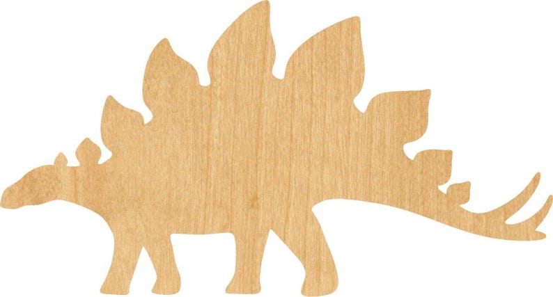 Stegosaurus Wooden Laser Cut Out Shape - Great for Crafting - Hobbyist ...