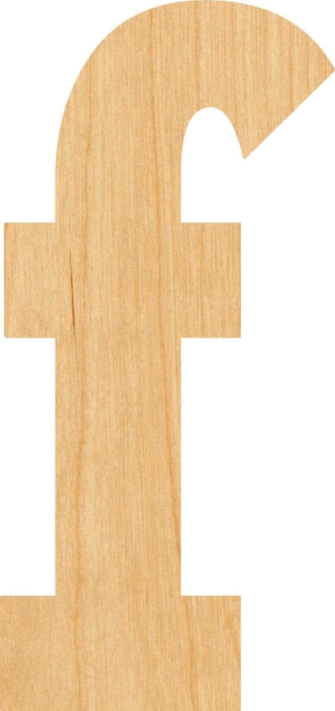 Lowercase Letter F Wooden Laser Cut Out Shape - Great for Crafting ...