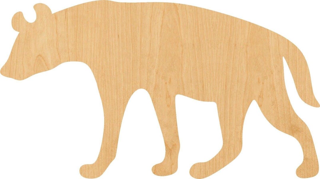 Hyena Wooden Laser Cut Out Shape - Great for Crafting - Hobbyist - D.i ...