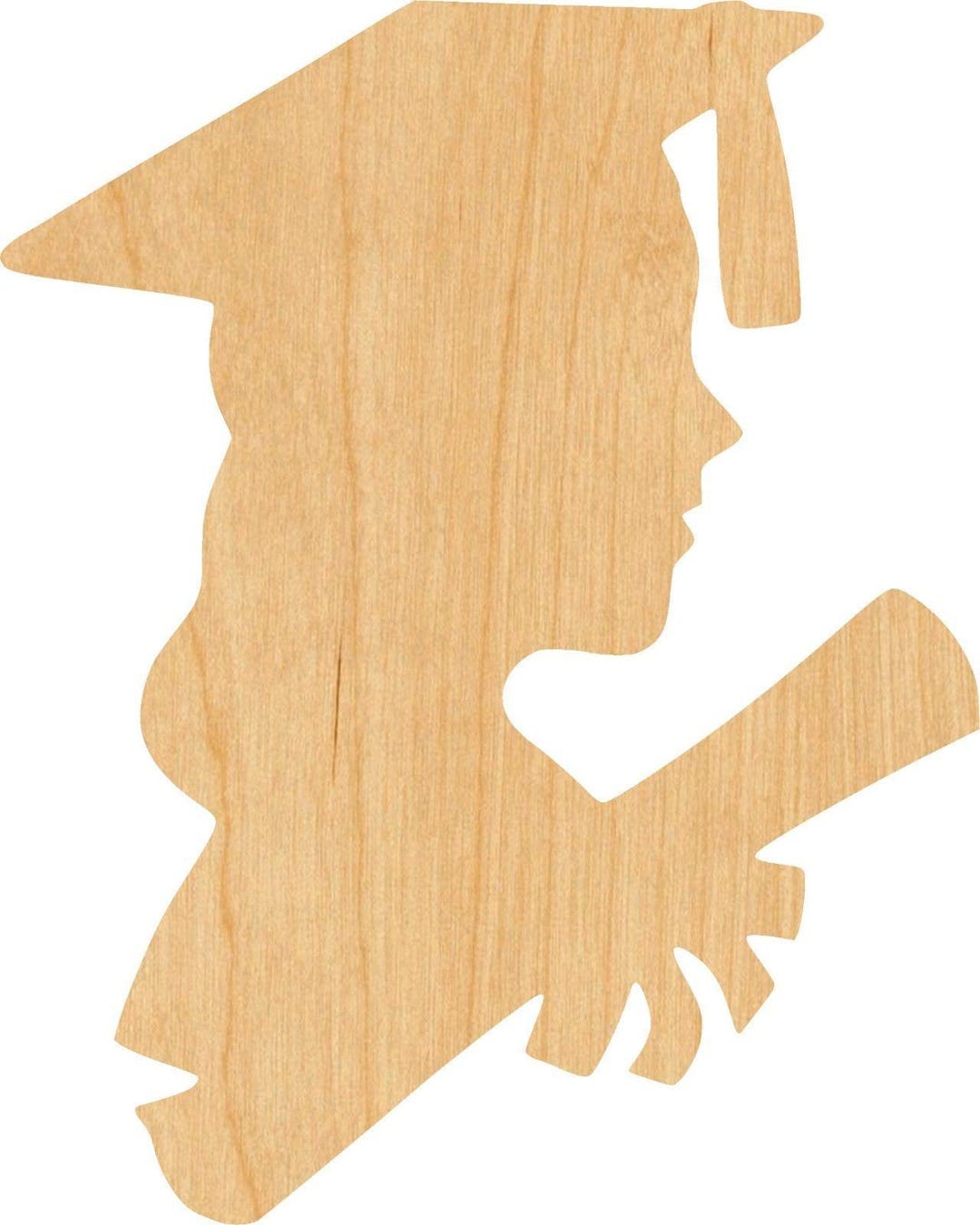 Female Graduate 2 Wooden Laser Cut Out Shape - Great for Crafting ...