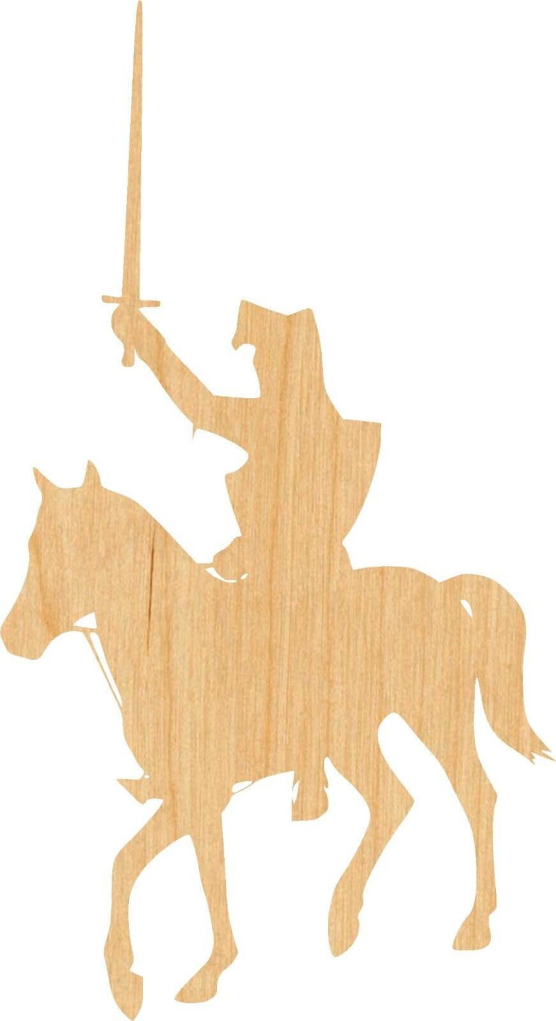 Knight on Horse 1 Wooden Laser Cut Out Shape - Great for Crafting ...