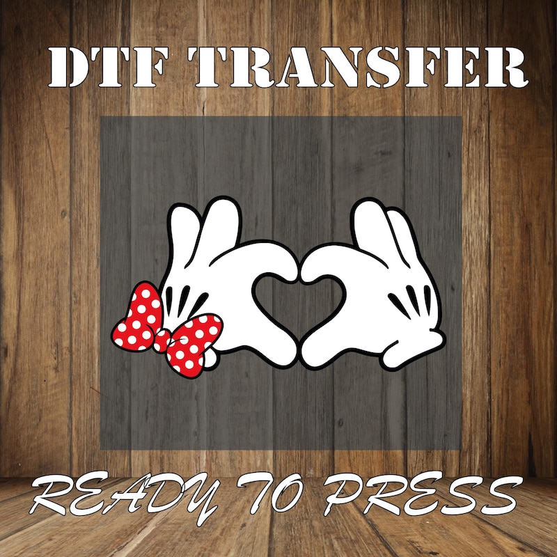 Mickey Mouse Hands Love Heart - Etsy