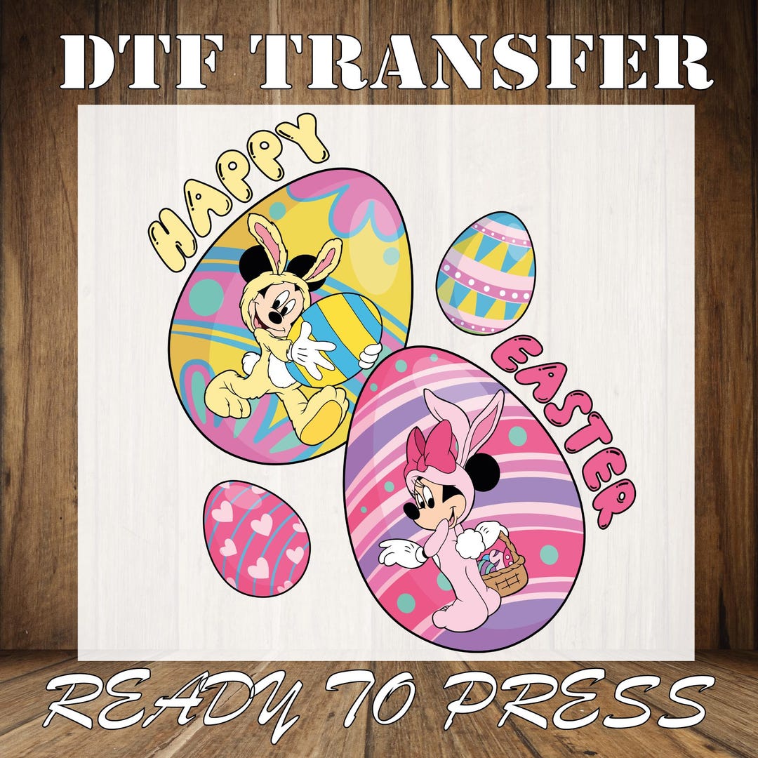 Disney Mickey Happy Easter Eggs Ready to Press, Disney Minnie Easter ...