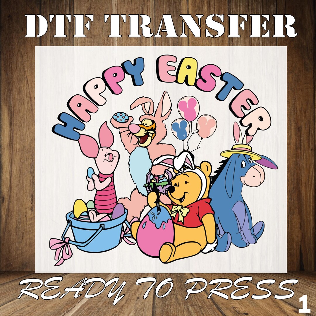 Disney Winnie the Pooh Happy Easter Ready to Press, Pooh and Friends ...