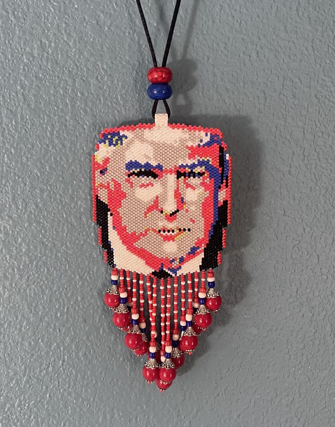 Trump Hand Beaded Necklace Pendant, Wall Hanging, Sun Catcher - Etsy