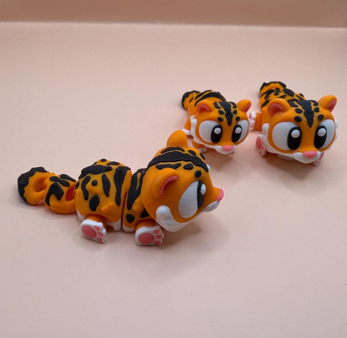 Jiggle Pet Tiger – Articulated Tiger Fidget Toy | Cute 3D Printed Tiger ...