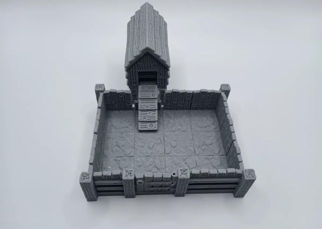 Chicken Coop Terrain | 3d-printed 28-32mm Dark Realms Rural RPG and ...