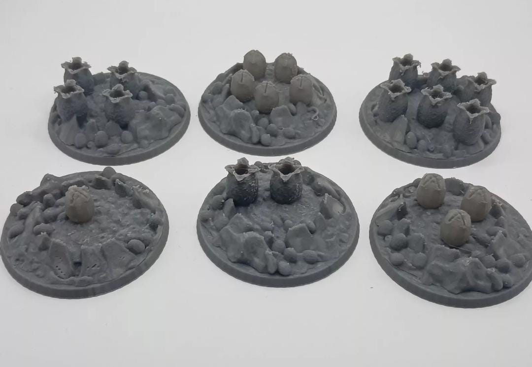 Alien Egg Objective Markers 28mm/32mm 3d-printed Terrain for Sci-fi ...
