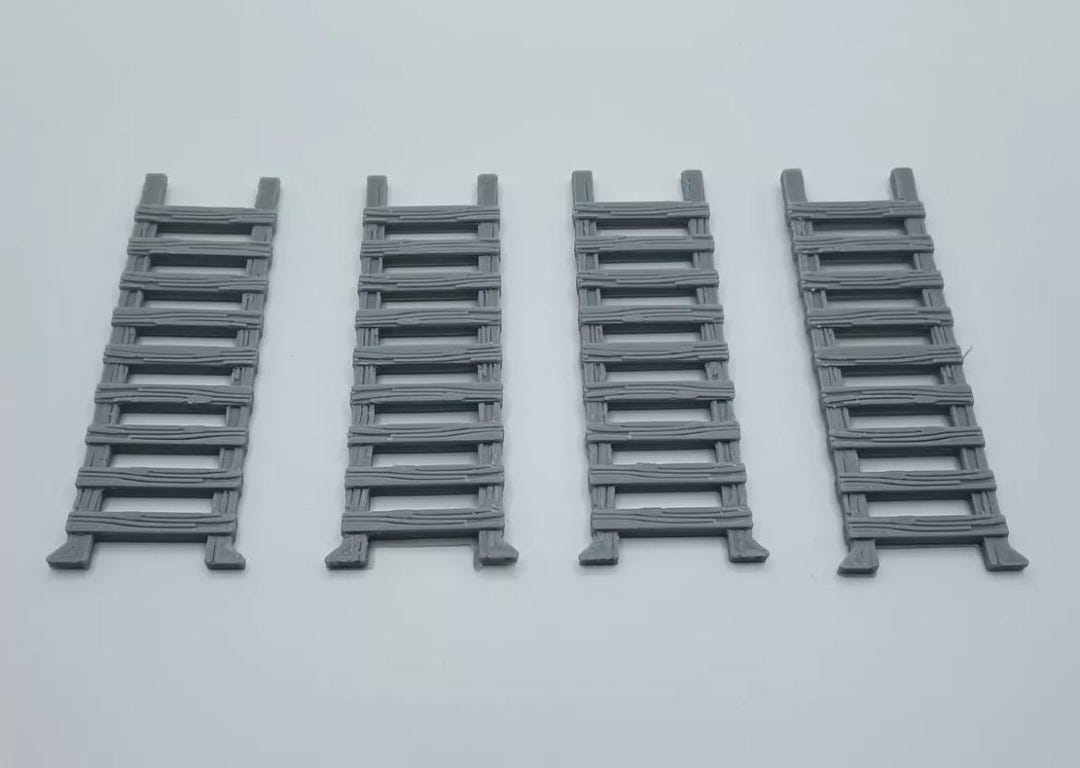 3D Printed 4” Ladder Set: 28-32mm RPG Terrain, Diorama Prop - Etsy
