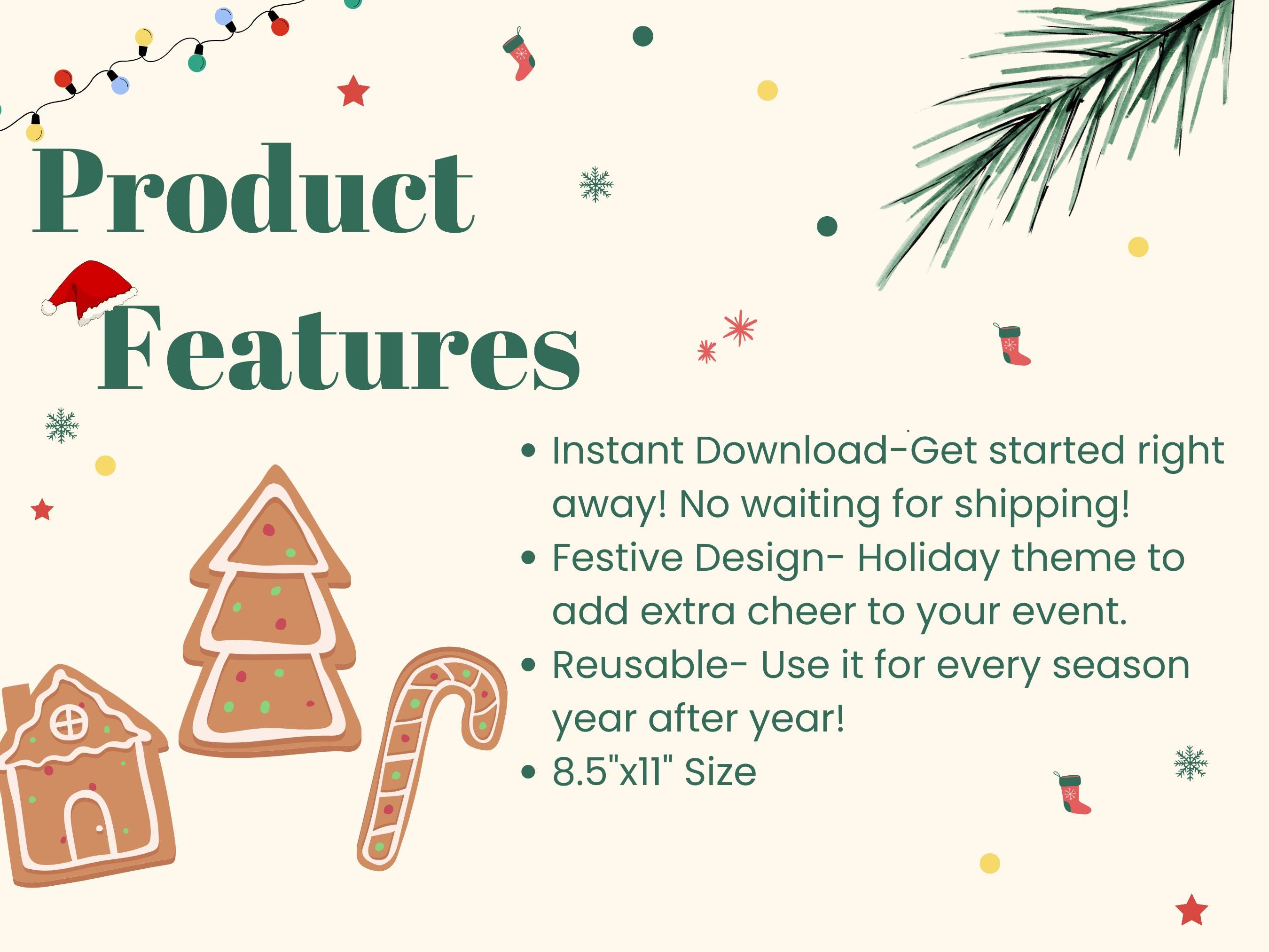 Cookie Exchange Sign up Sheet - Etsy