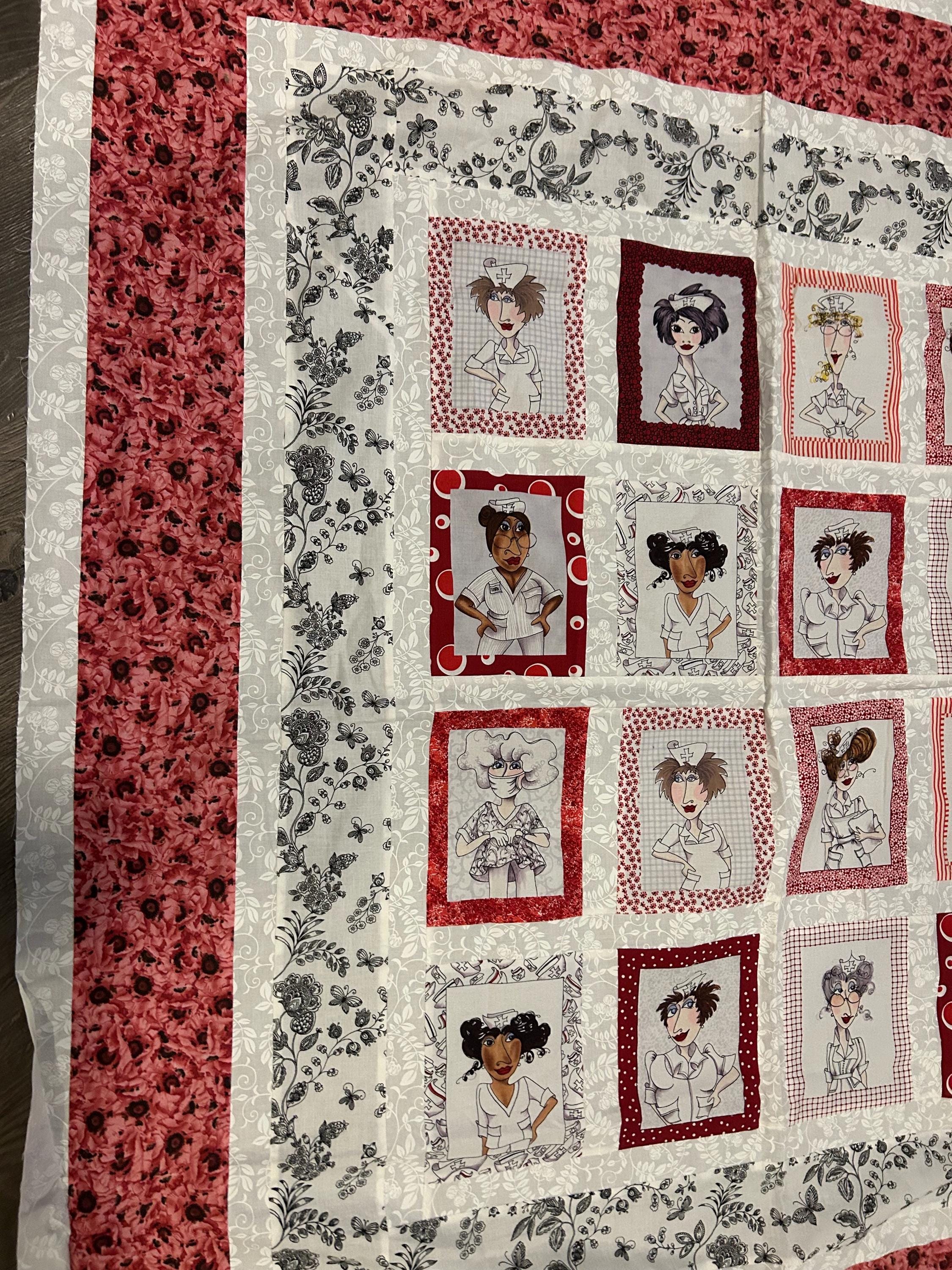 Nurse Quilt Patchwork Quilt Topper - Etsy